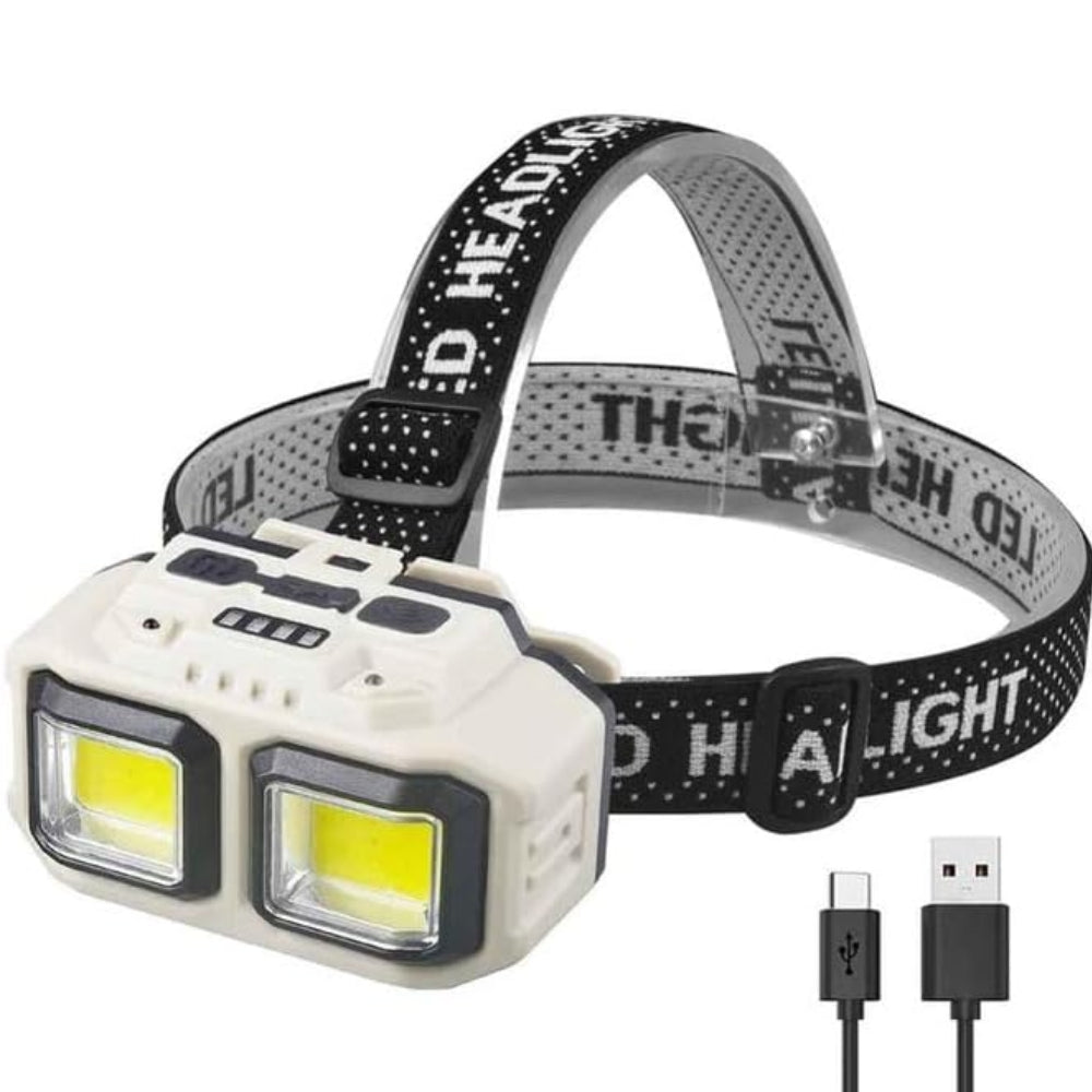 LED Induction Headlamp Waterproof Rechargeable Flashlight – Foxtrot ...