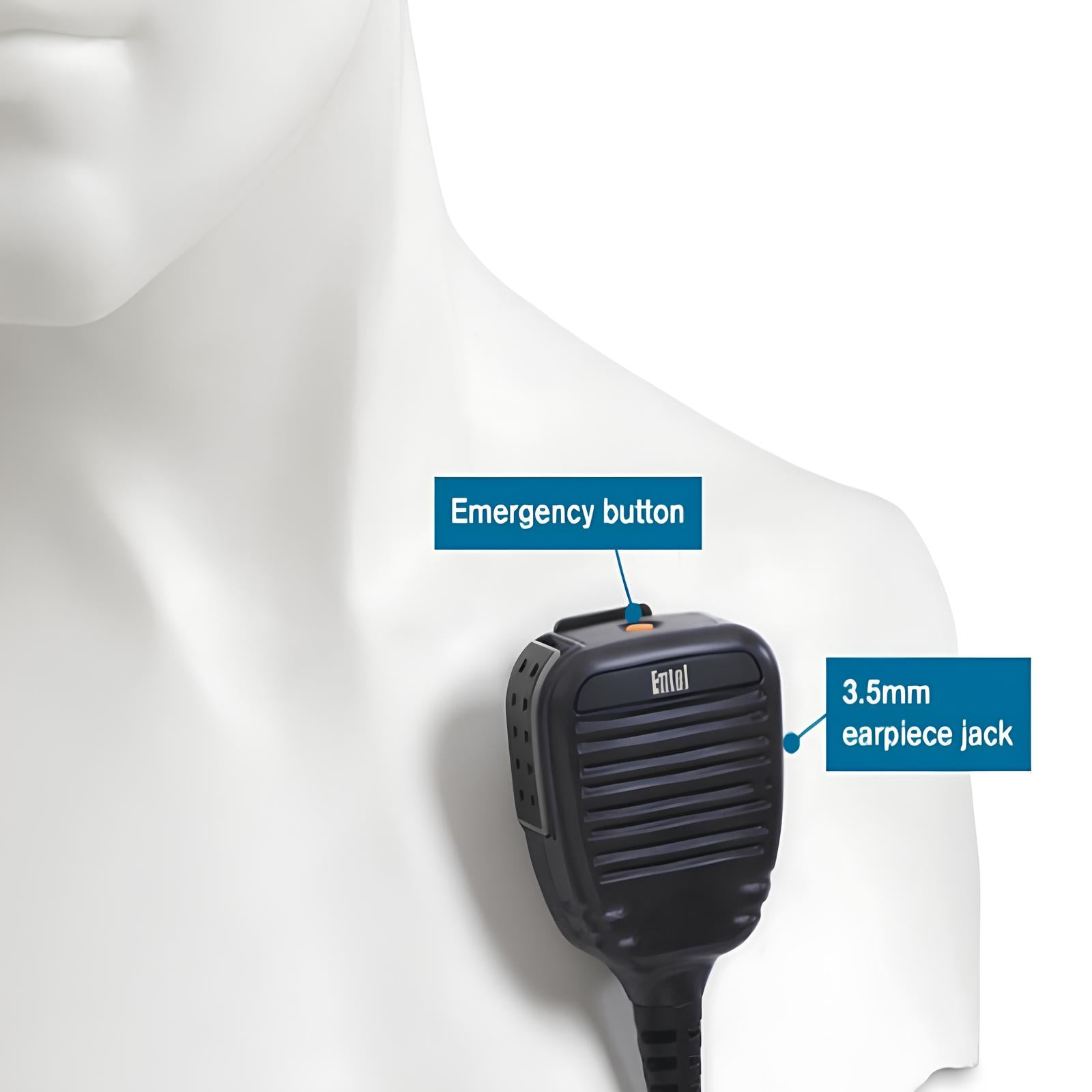 Entel CMP/DXE Speaker Microphone – Foxtrot Communications